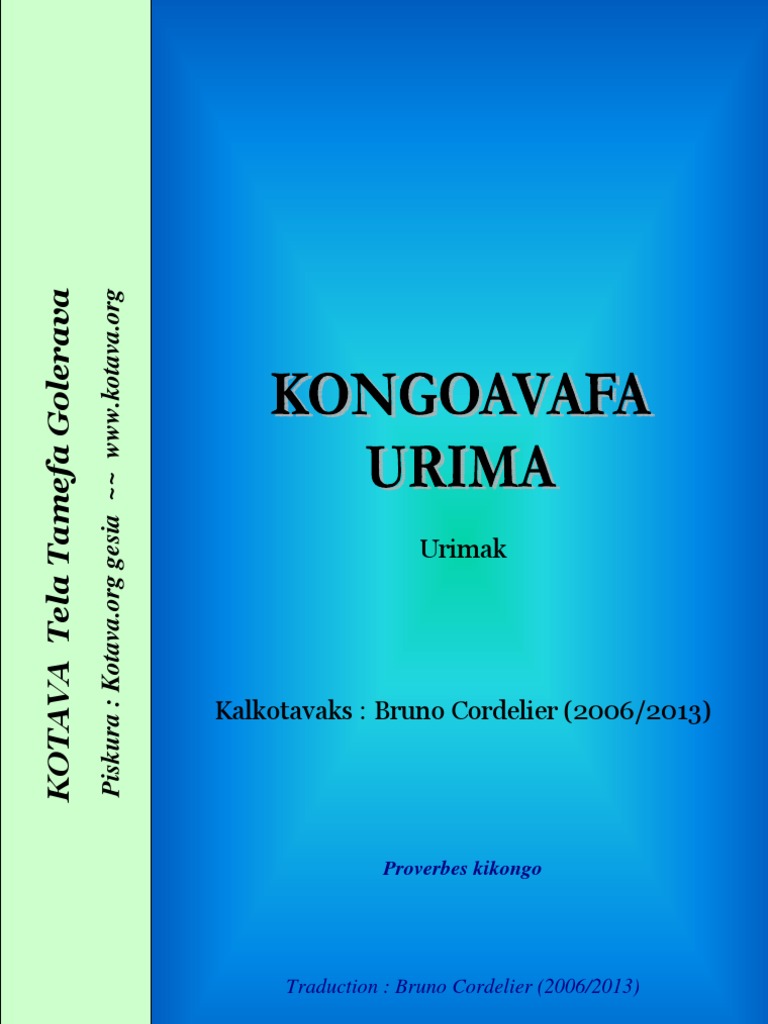 50 Kongoavafa Urima 50 Kikongo Proverbs (Congo) | PDF | Agriculture ...