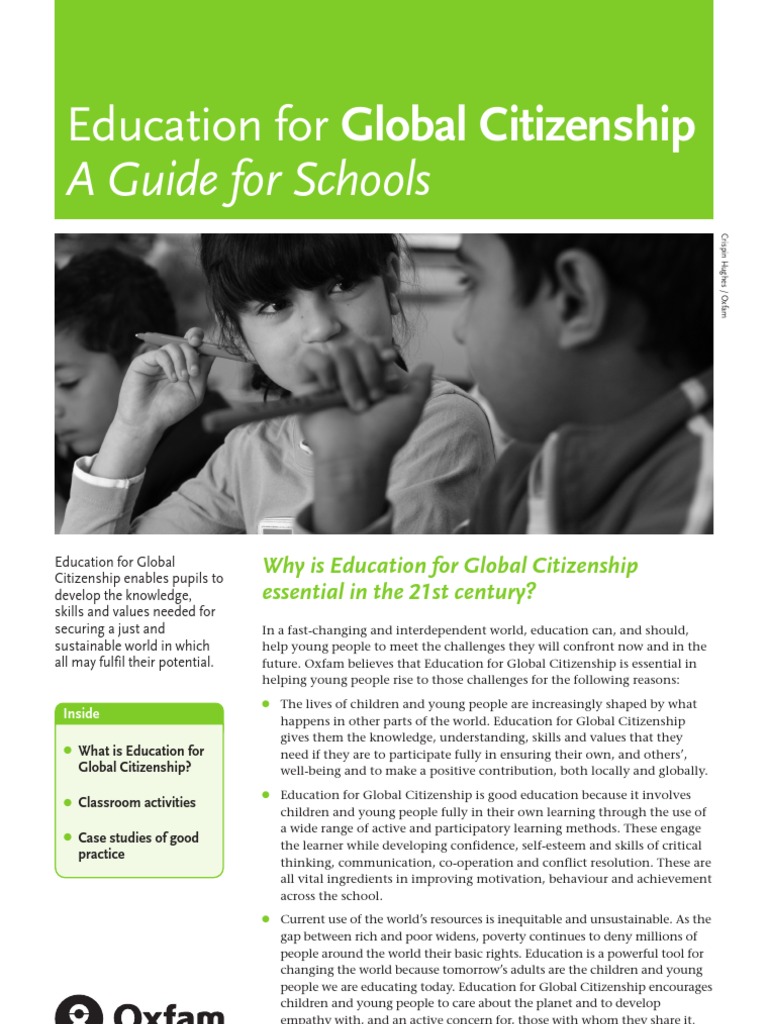 Oxfam Education For Global Citizenship A Guide For Schools | PDF ...