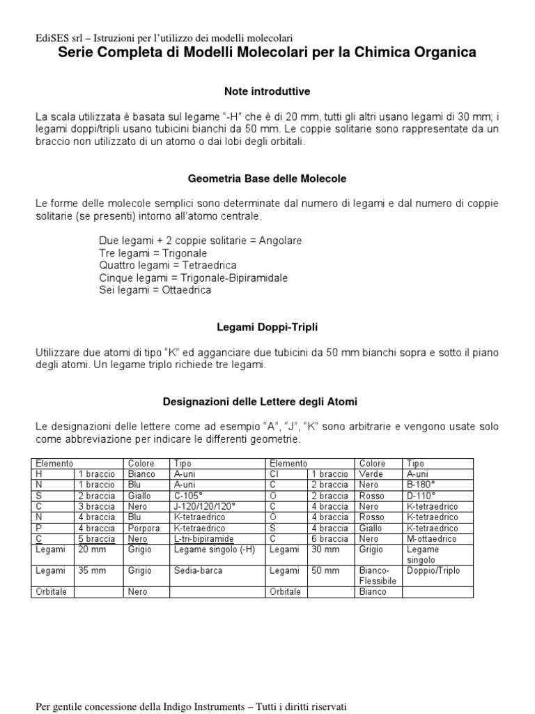 Modelli Molecolari | PDF