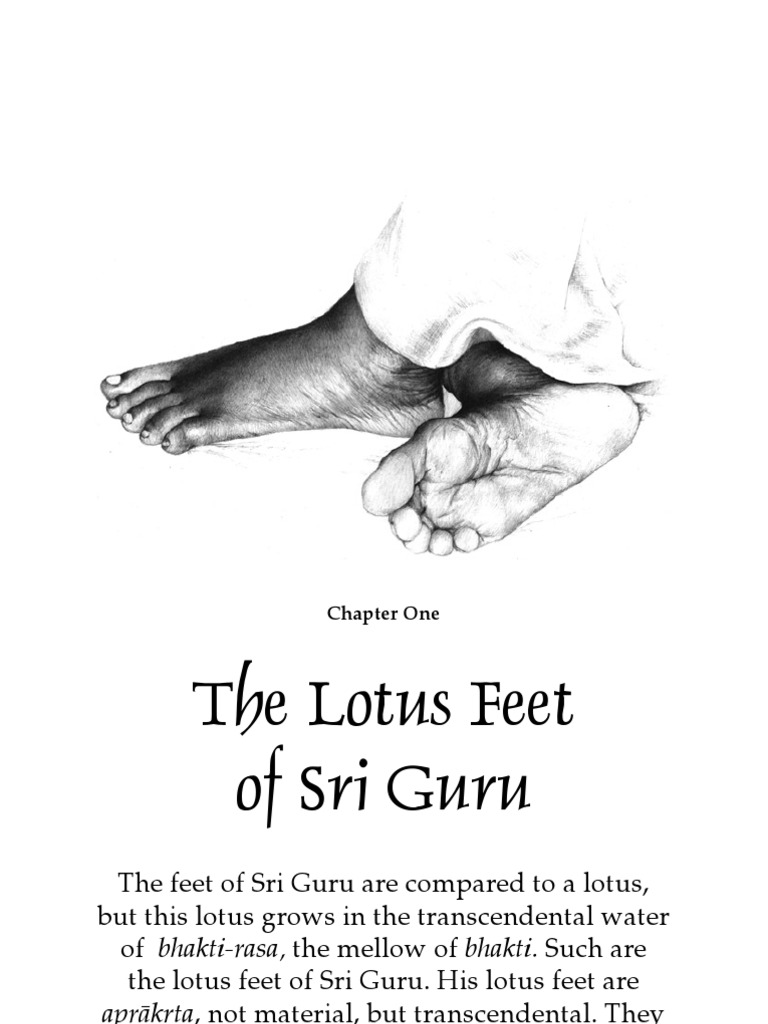 Lotus Feet of Sri Guru | PDF | Guru | Flowers
