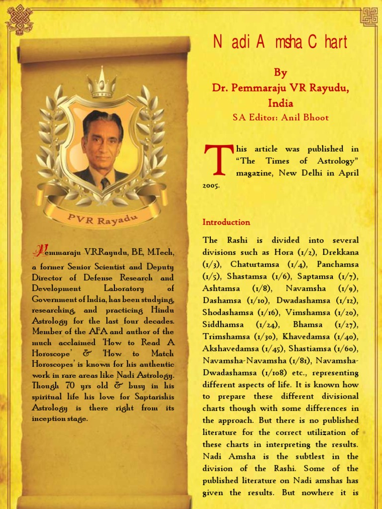 Nadi Amsha Chart Preparation Guide | PDF