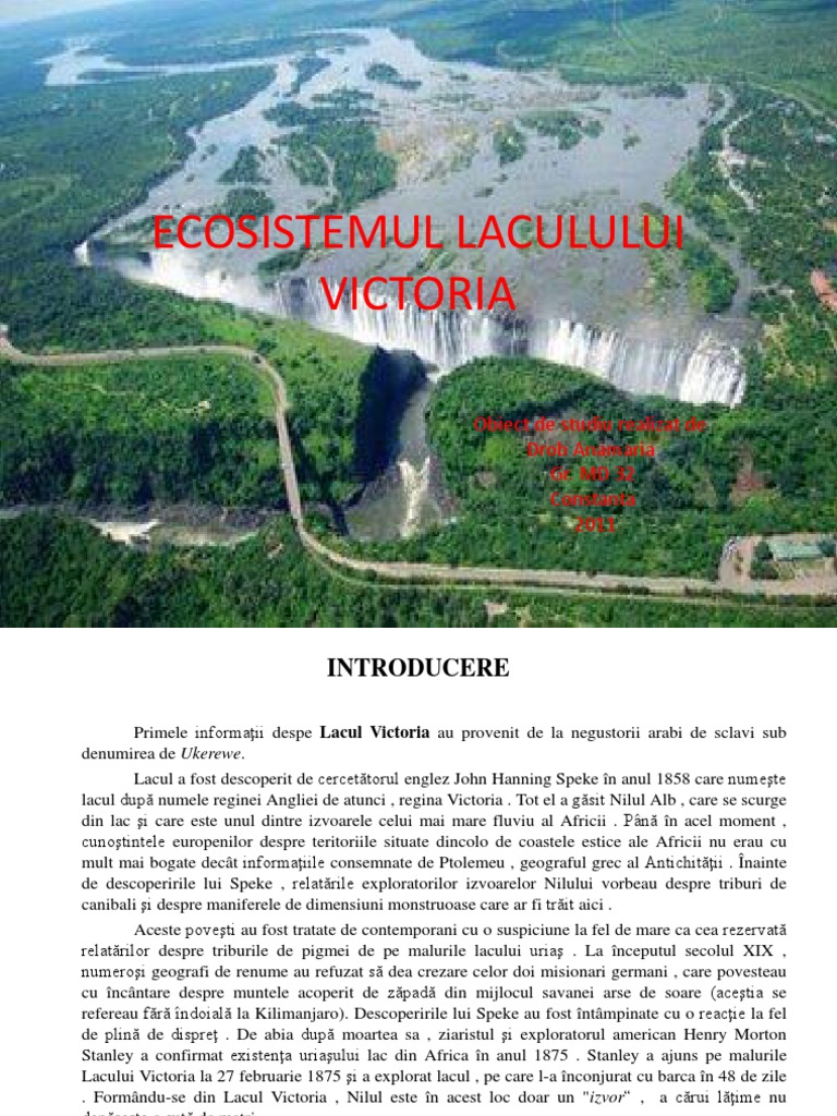 Ecosistemul Laculului Victoria | PDF
