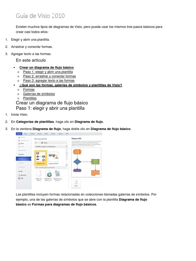 Guía de Visio | PDF