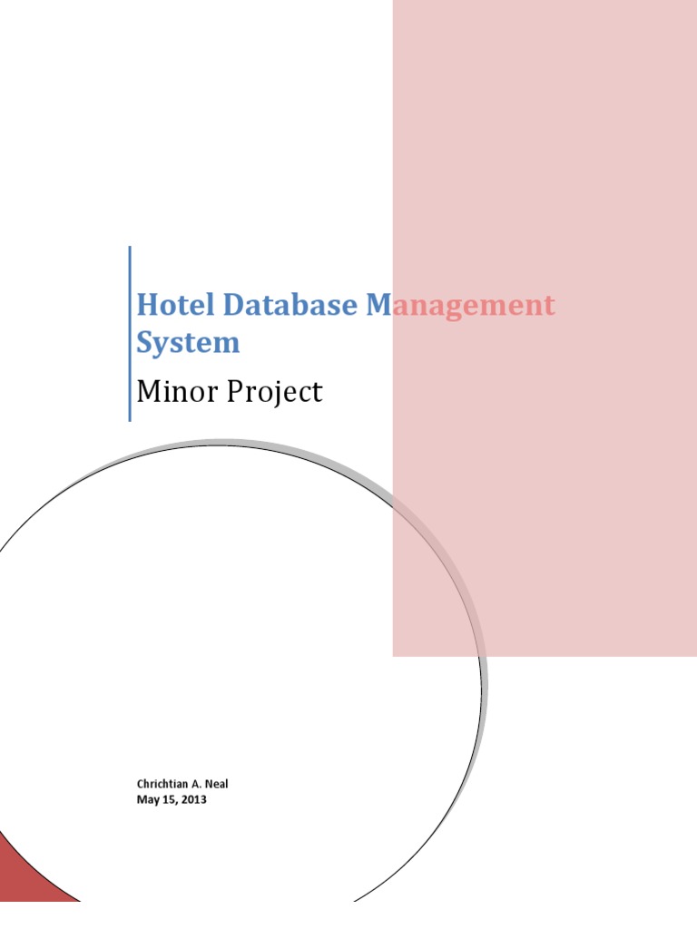Hotel Database Management System Project | PDF | Microsoft Access ...