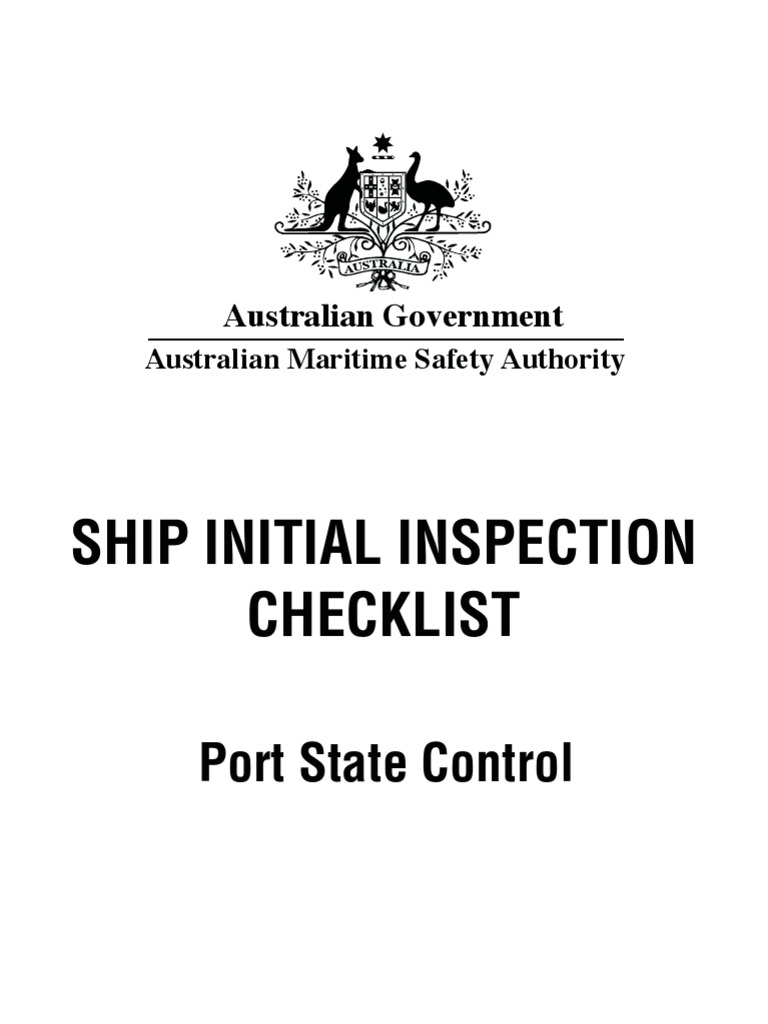 Amsa PSC Checklist | PDF | Cargo | Firefighting