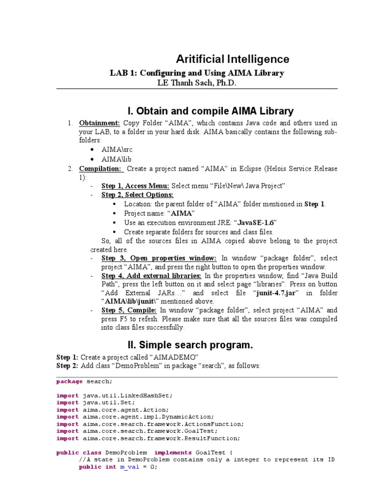 LAB1 | PDF | Java (Programming Language) | Library (Computing)