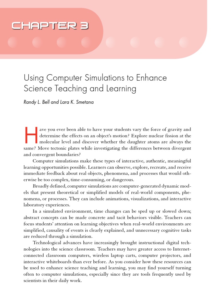 Using Computer Simulations To Enhance Science Teaching and Learning | PDF | Lens (Optics ...