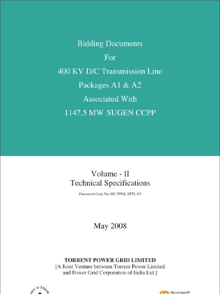 400 KV Line Specification | PDF | Specification (Technical Standard ...