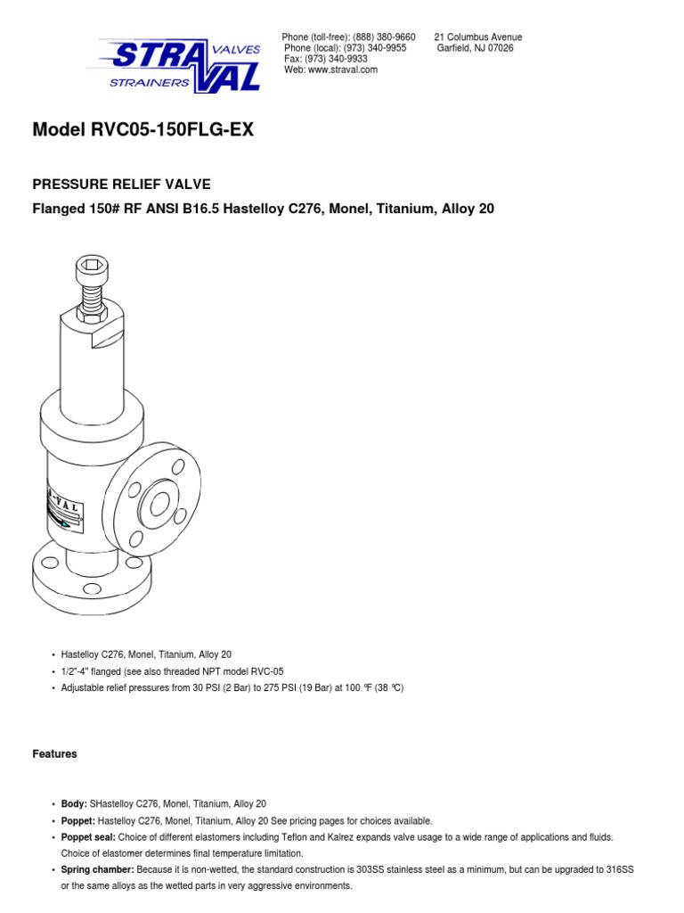 RVC05 150FLG Ex PDF | PDF | Valve | Hydraulic Engineering