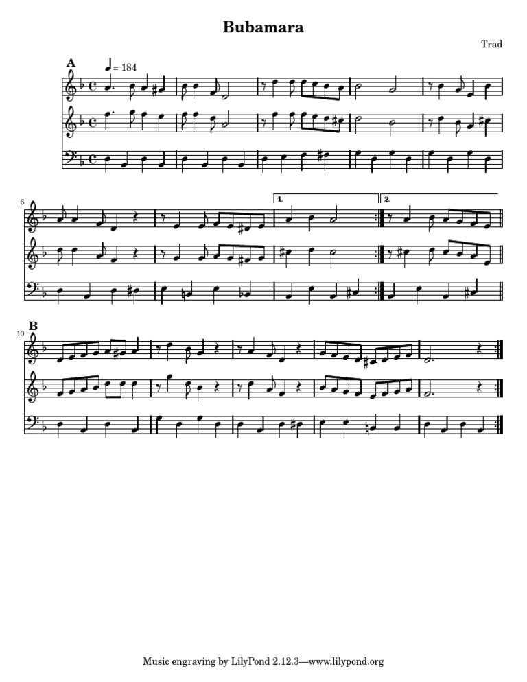 Bubamara Score | PDF