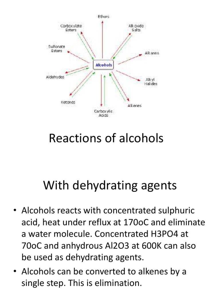 Reactions of Alcohols | PDF | Alcohol | Ester