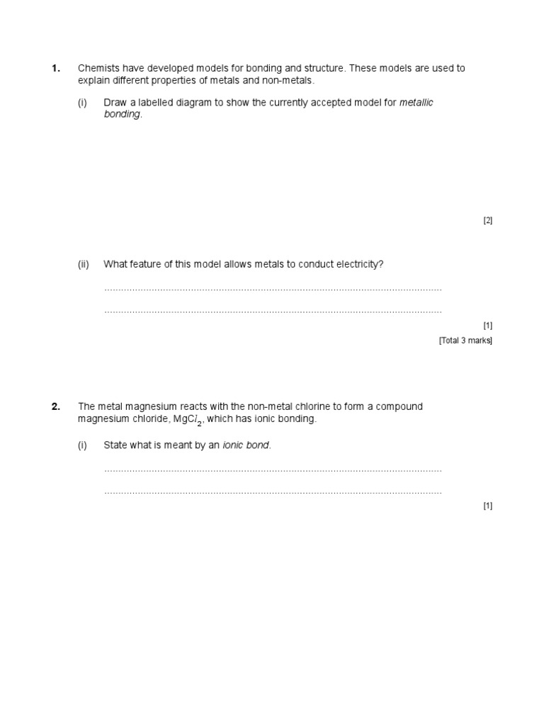F321 Bonding and Structure | PDF | Chemical Bond | Properties Of Water