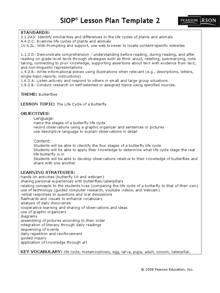 Butterfly Siop | PDF | Butterfly | Reading Comprehension