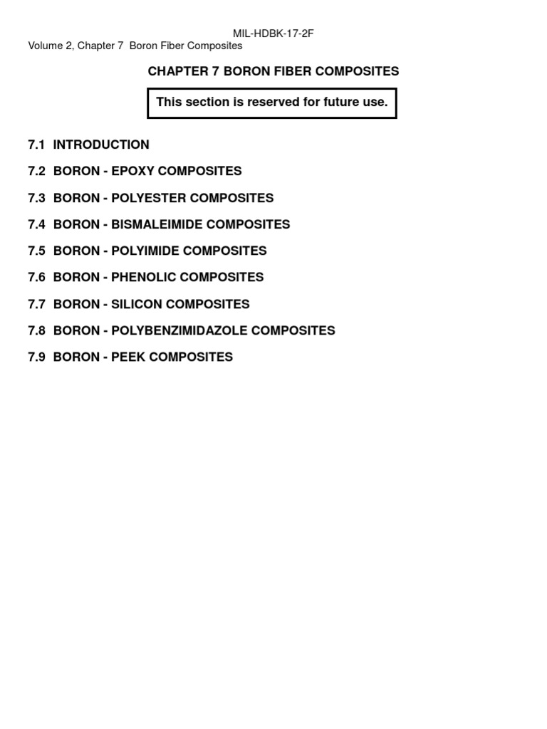 Boron Fiber Composite Overview | PDF