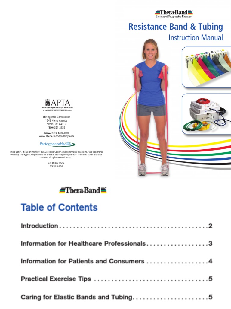 Thera-Band Instruction Manual v5 | PDF | Anatomical Terms Of Motion | Elbow
