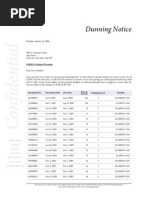 Dunning Letters Format | PDF