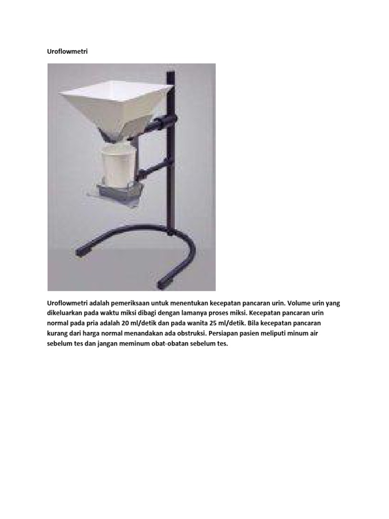Uroflowmetri | PDF