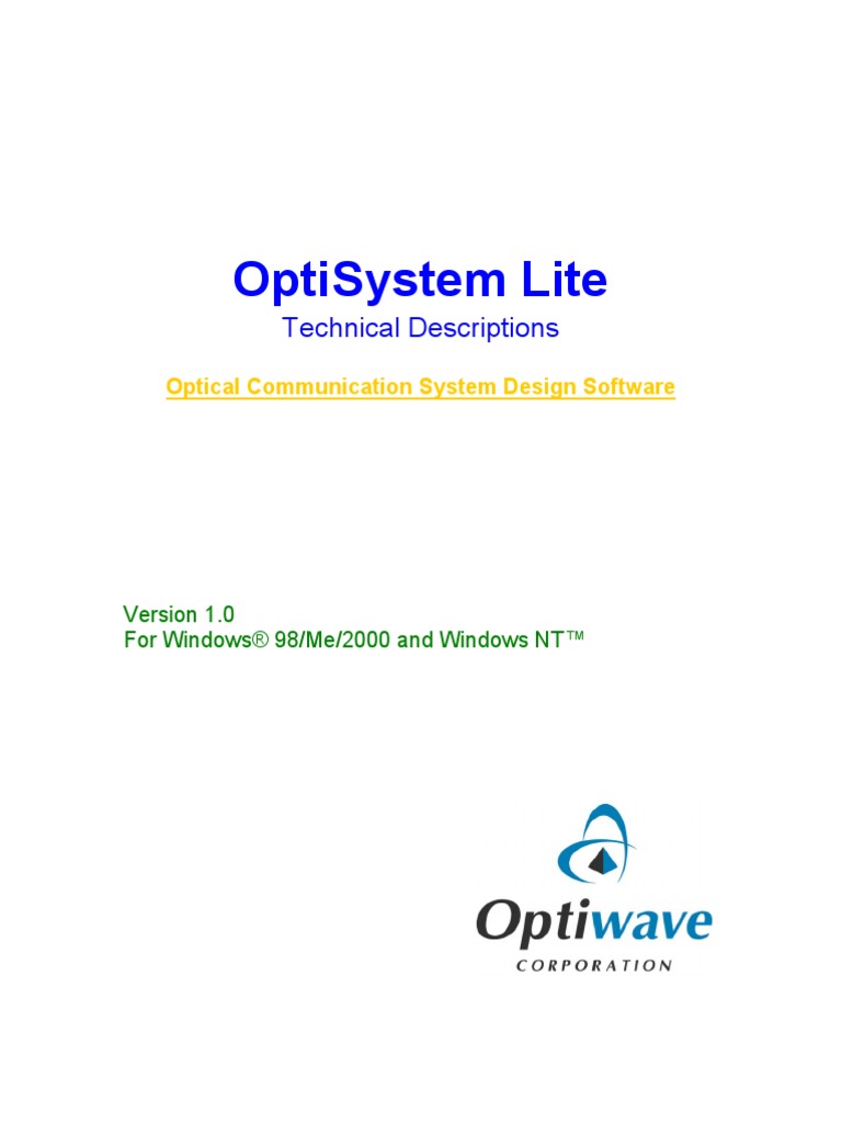 OptiSystem Lite | PDF