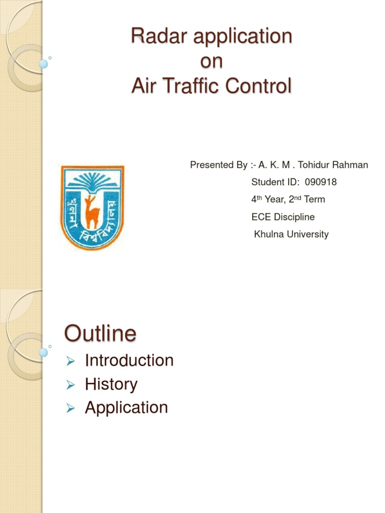 Radar Application On Air Traffic Control | PDF | Air Traffic Control | Airport