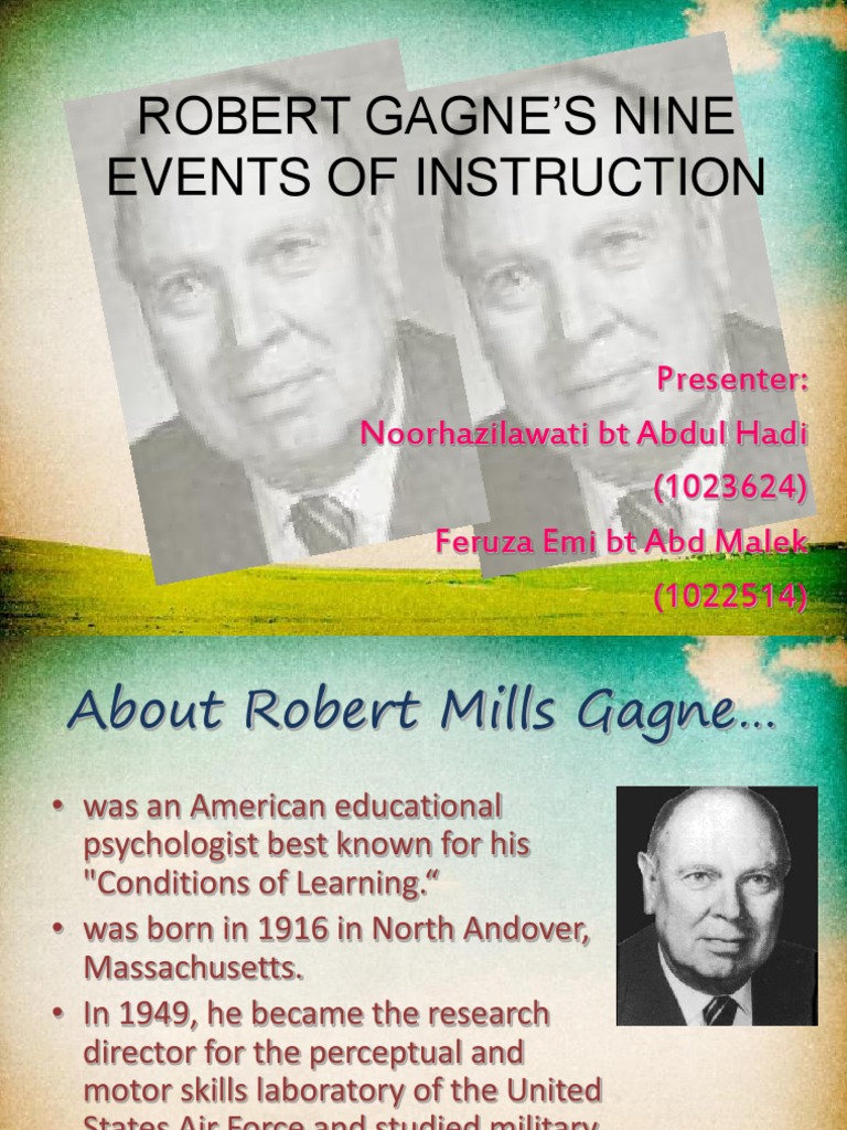 Robert Gagne's Nine Events of Instruction | PDF | Cognitive Neuroscience | Learning