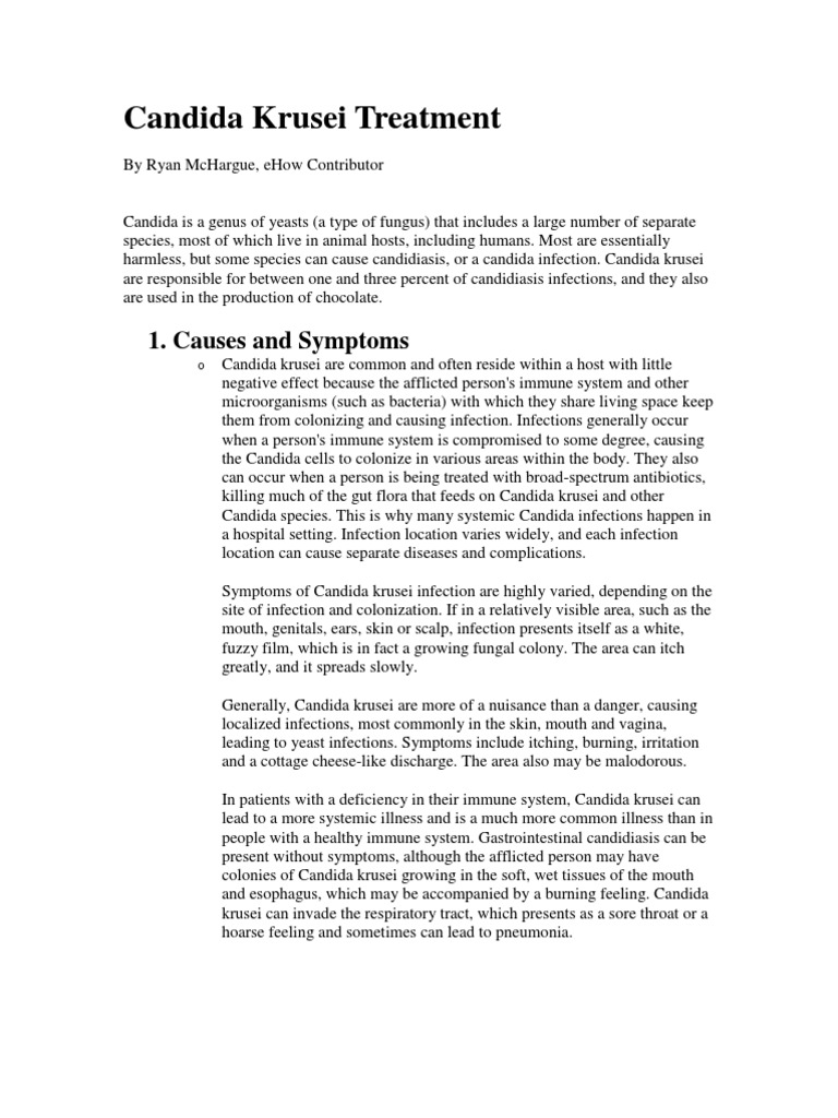 Candida Krusei Treatment | PDF | Candidiasis | Candida (Fungus)