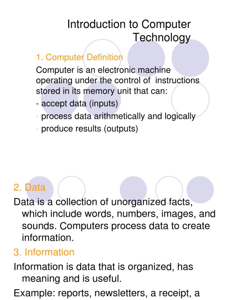 Introduction To Computer Technology | PDF | Integrated Circuit | Classes Of Computers