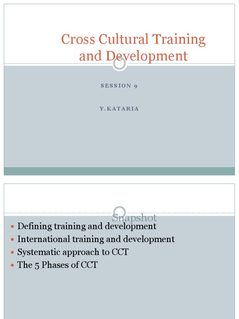 International Training & Development | PDF | Goal | Strategic Management