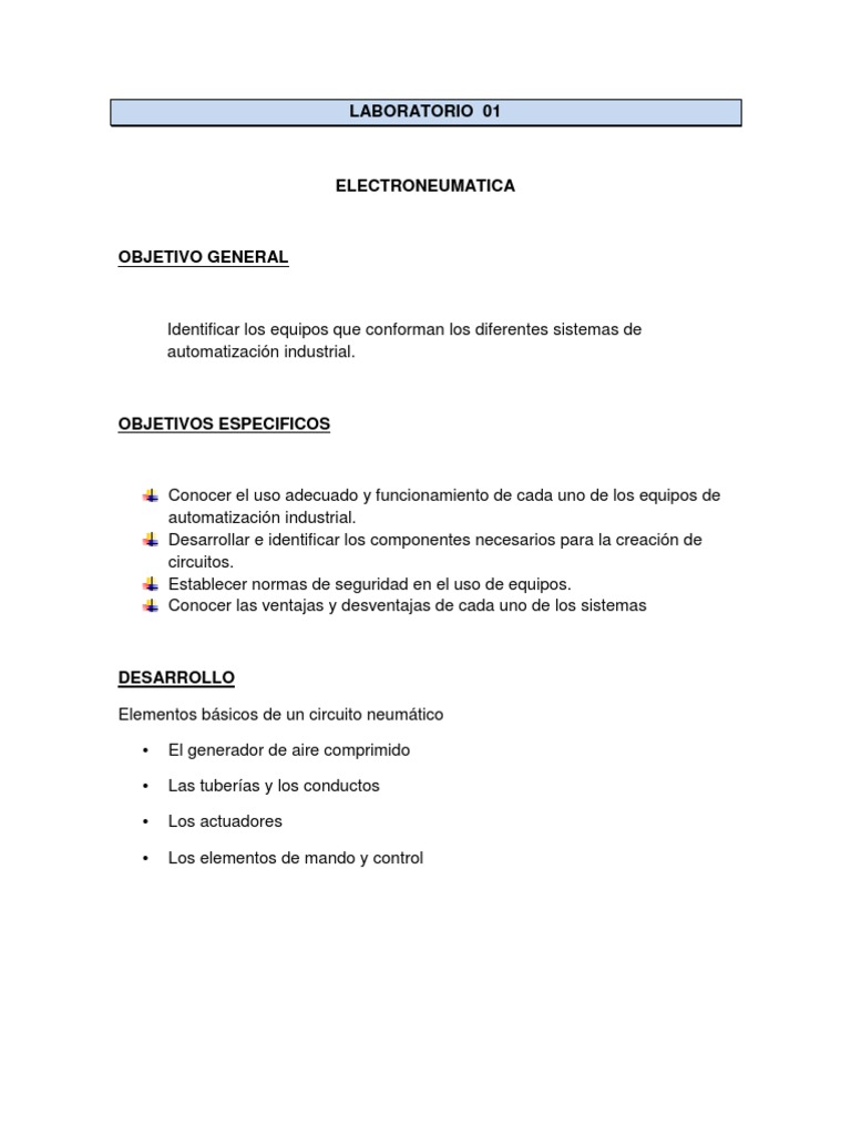 LABORATORIO Electroneumatica | PDF | Solenoide | Ingeniería mecánica
