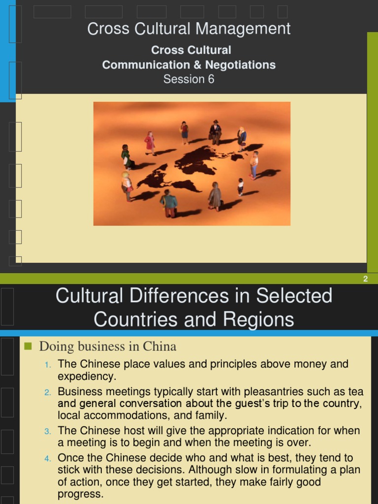 6.cross National Differences Communication Negotiation | PDF ...