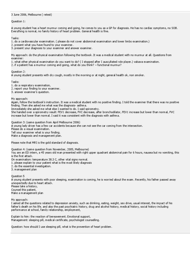 AMC Clinical Sample Questions | Migraine | Allergy
