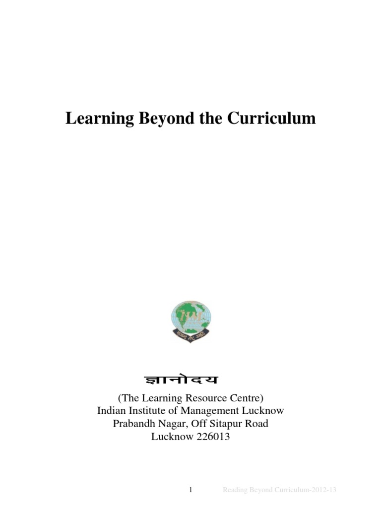 Learning Beyond The Curriculum | PDF | Books | Business