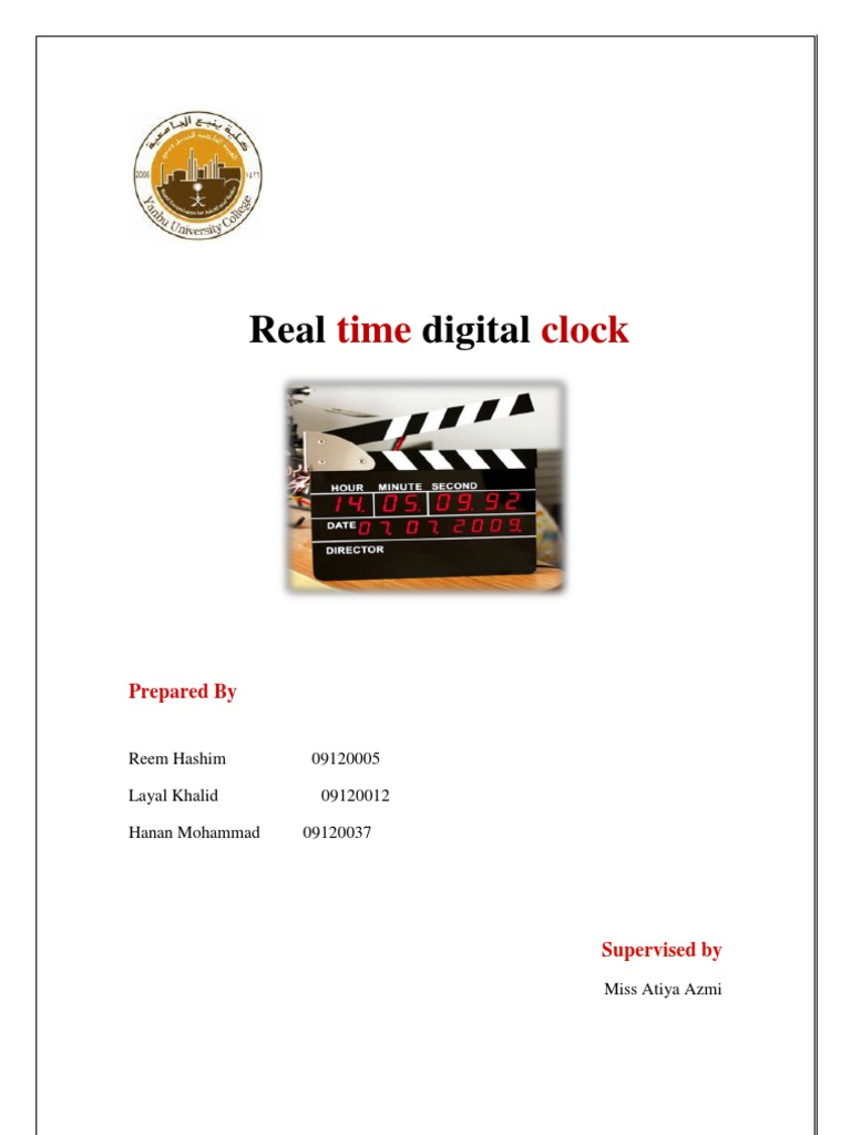 Real Time Digital Clock Report | PDF | Liquid Crystal Display | Resistor