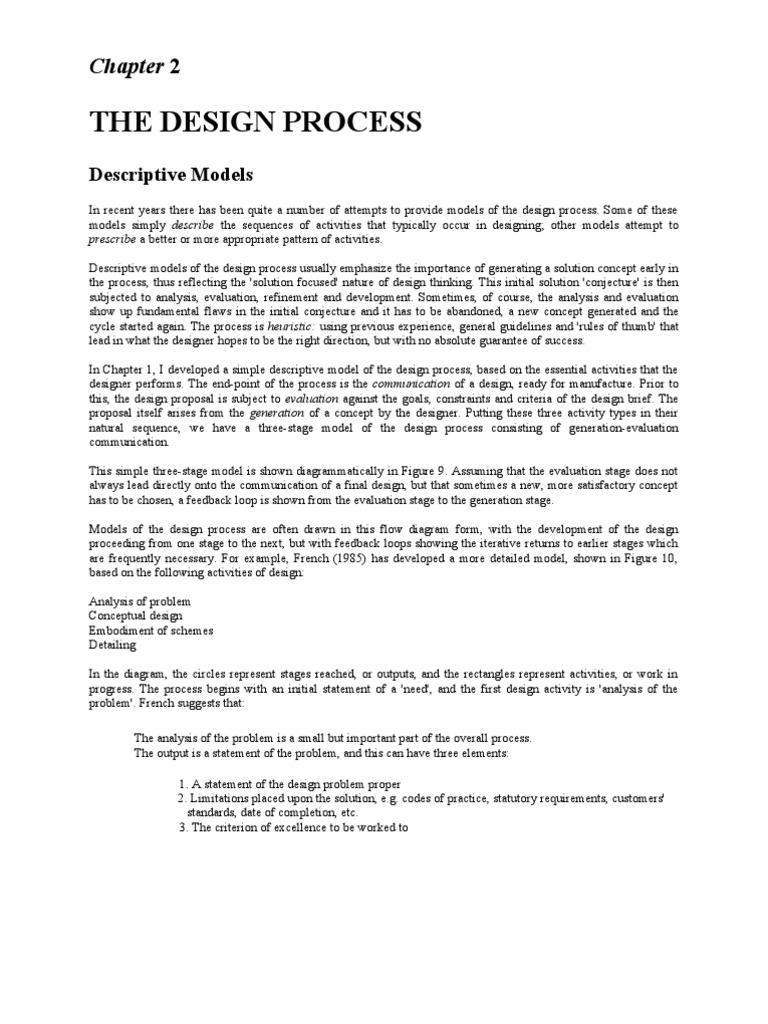 Design Process | PDF | Design | Reason