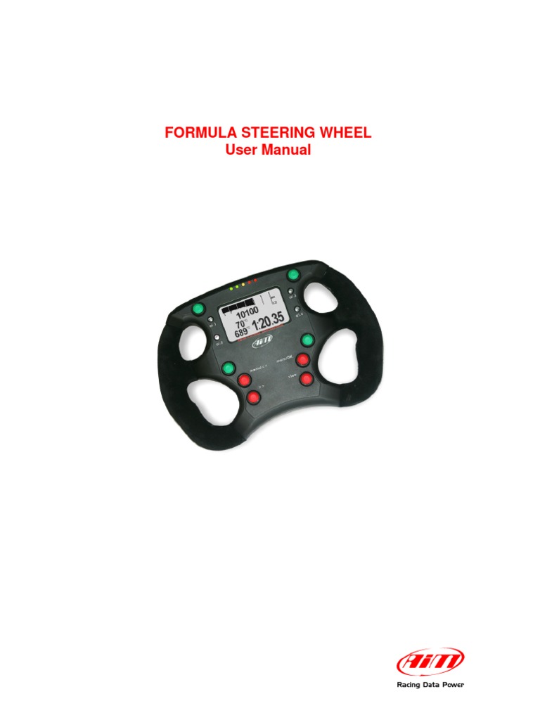 Formula Steering Wheel User Manual | PDF | Electrical Connector ...