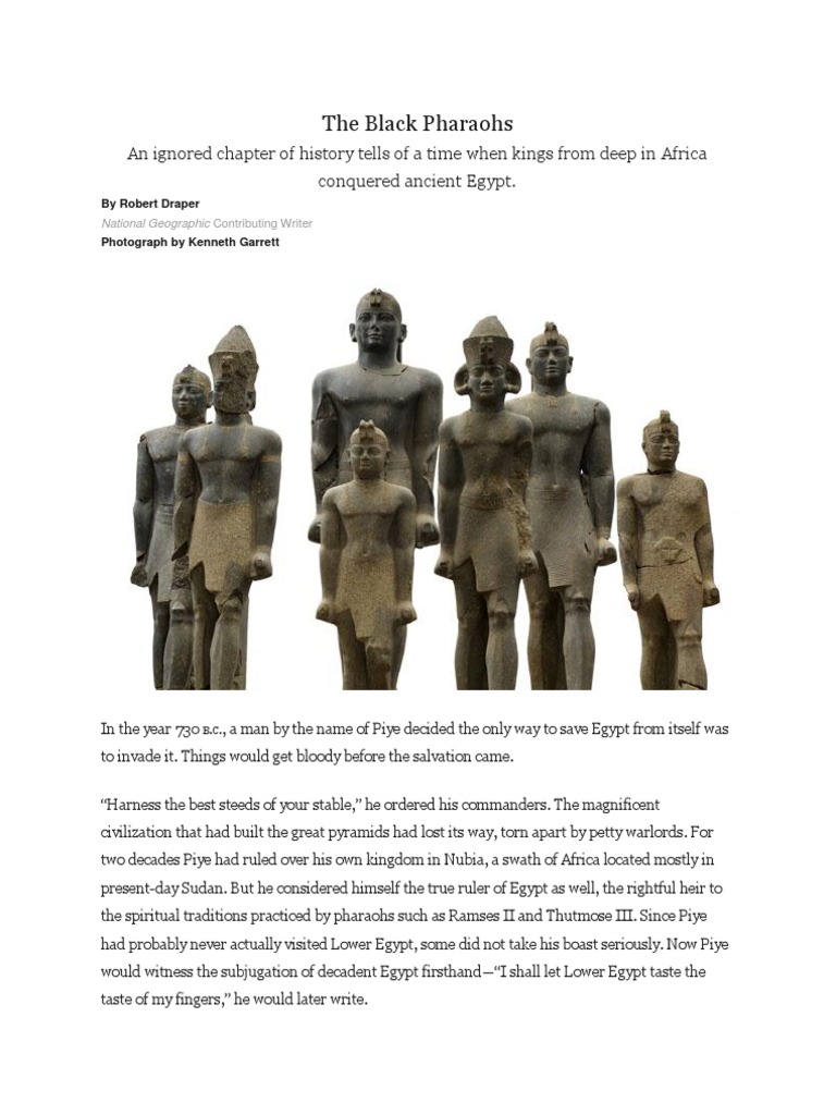 The Black Pharaohs | PDF | Sudan | Ancient Egypt