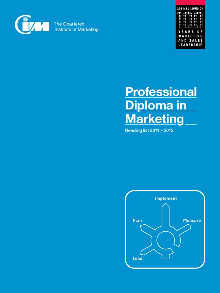 Professional Diploma in Marketing: Reading List 2011 - 2012 | PDF ...