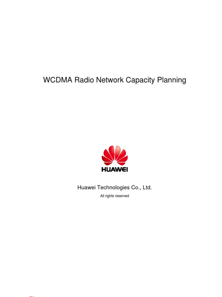 WCDMA Radio Network Capacity Planning | PDF | Quality Of Service | Computer Networking