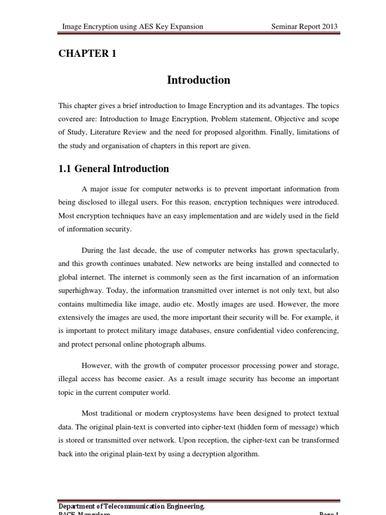Image Encryption Using AES Key Expansion | PDF | Cryptography | Public ...