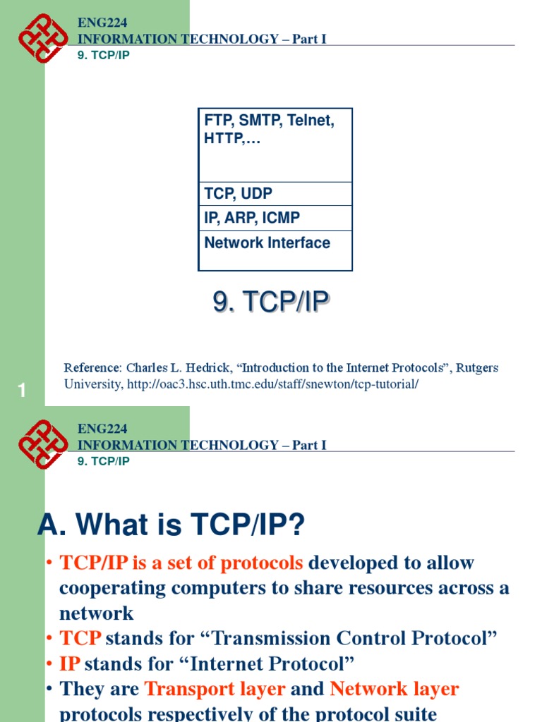Tcpip Port Computer Networking Internet Protocol Suite 