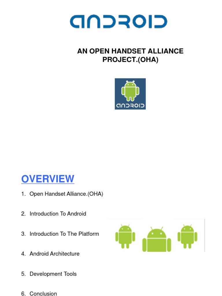 Android Seminar Presentation | PDF | Android (Operating System) | Eclipse (Software)