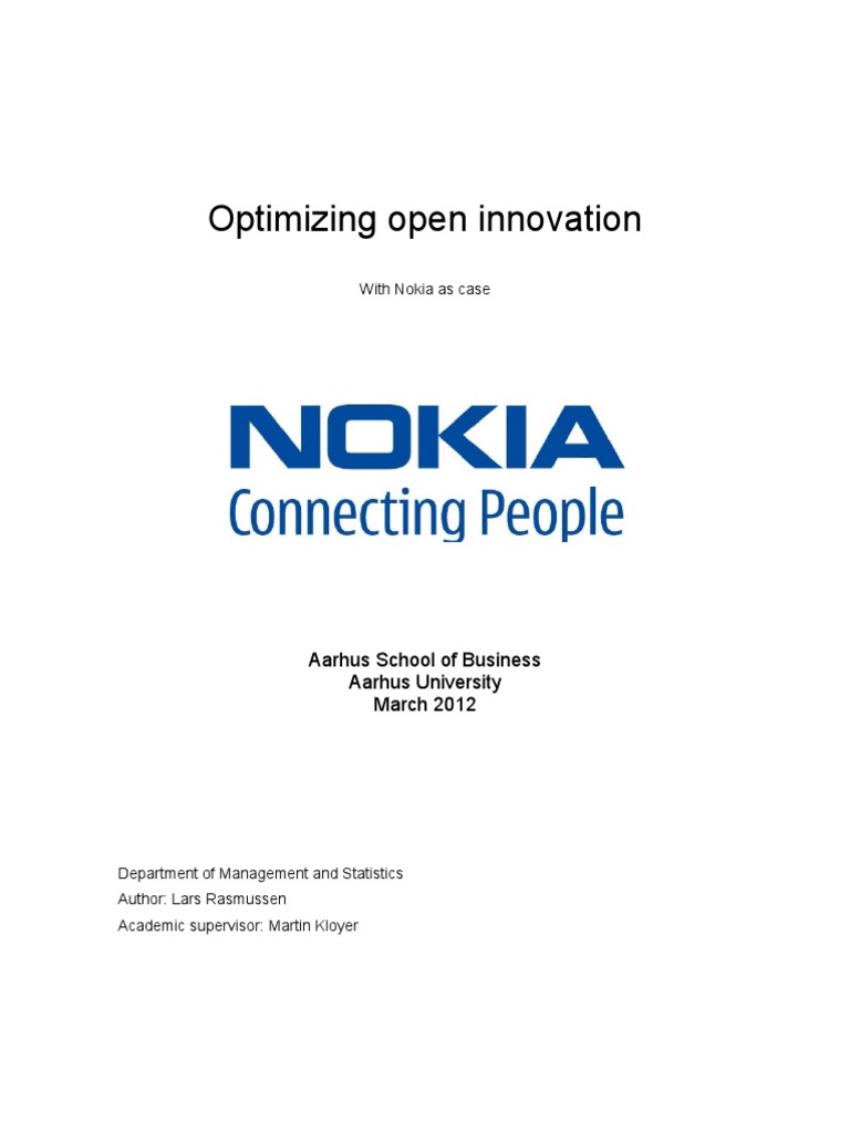 Nokia and Open Innovation | PDF | Smartphone | Nokia