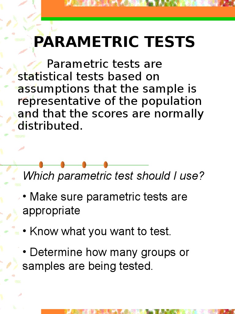 Types Of Parametric Tests Pdf