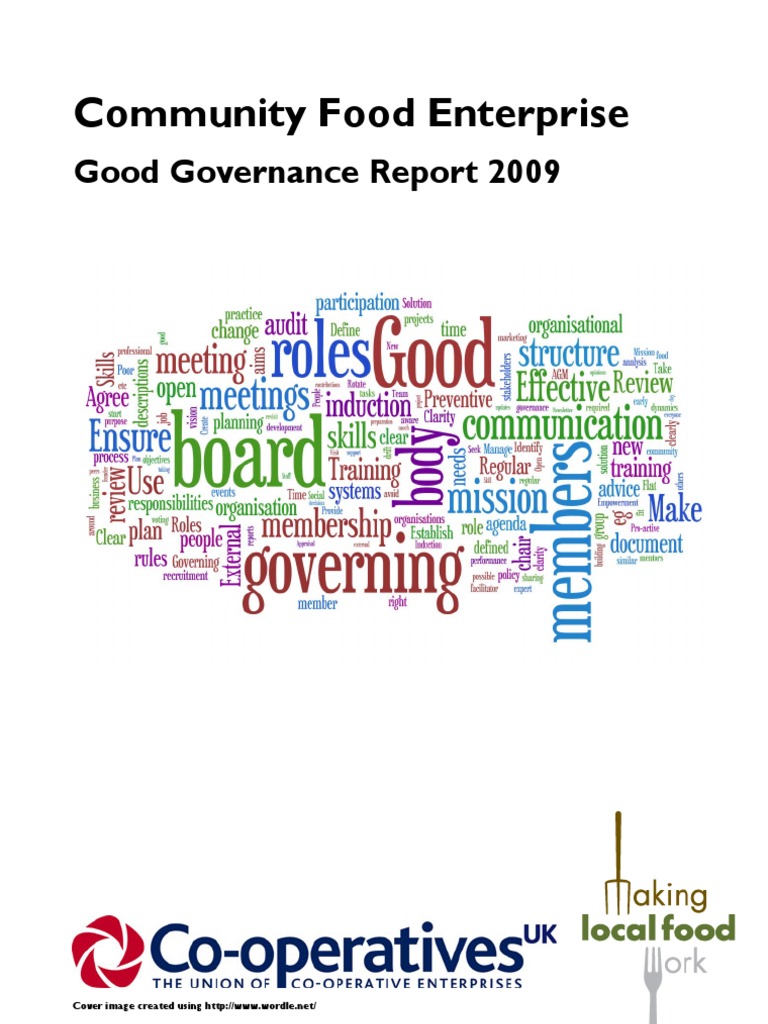 Governance of Community Food Enterprises | PDF | Governance | Strategic ...