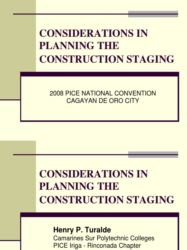Construction Staging Planning Guide | PDF | Dust | Personal Protective ...