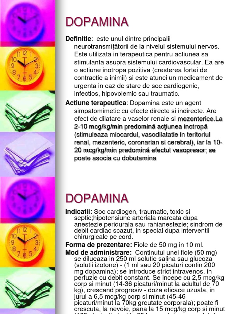 Dopamina Si Dobutamina