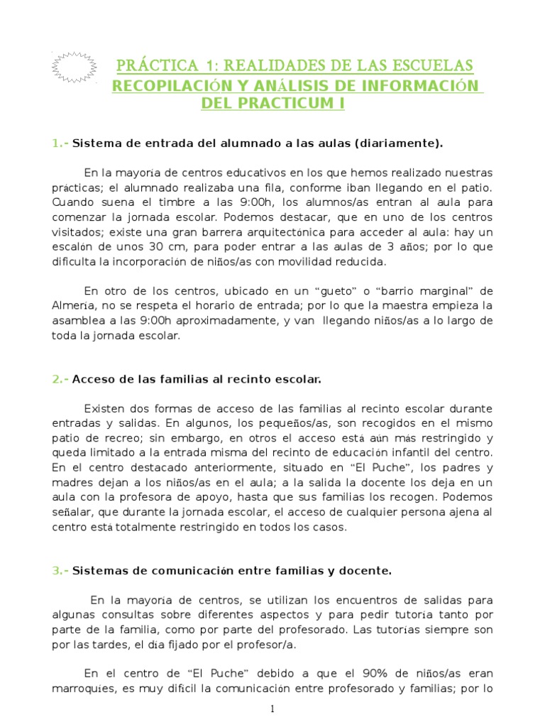 Grupo 5.4. 2ºC Realidades de Las Escuelas | PDF | Sicología | Maestros