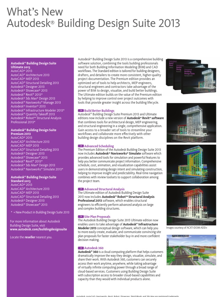 Autodesk Building Design Suite 2013 Whats New Brochure en | PDF ...