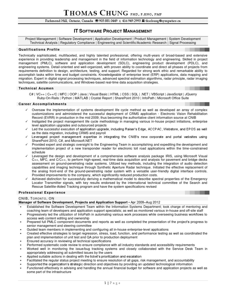 Project Management Expertise in IT | PDF | Software Development ...