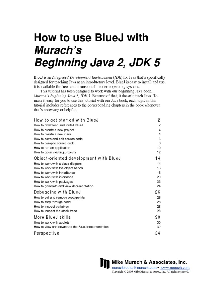 BlueJ Tutorial | Download Free PDF | Inheritance (Object Oriented ...
