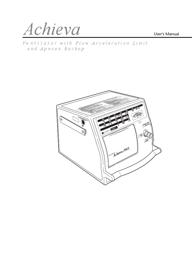 Puritan Bennett Achieva Ventilator User Manual | PDF | Ac Power Plugs ...
